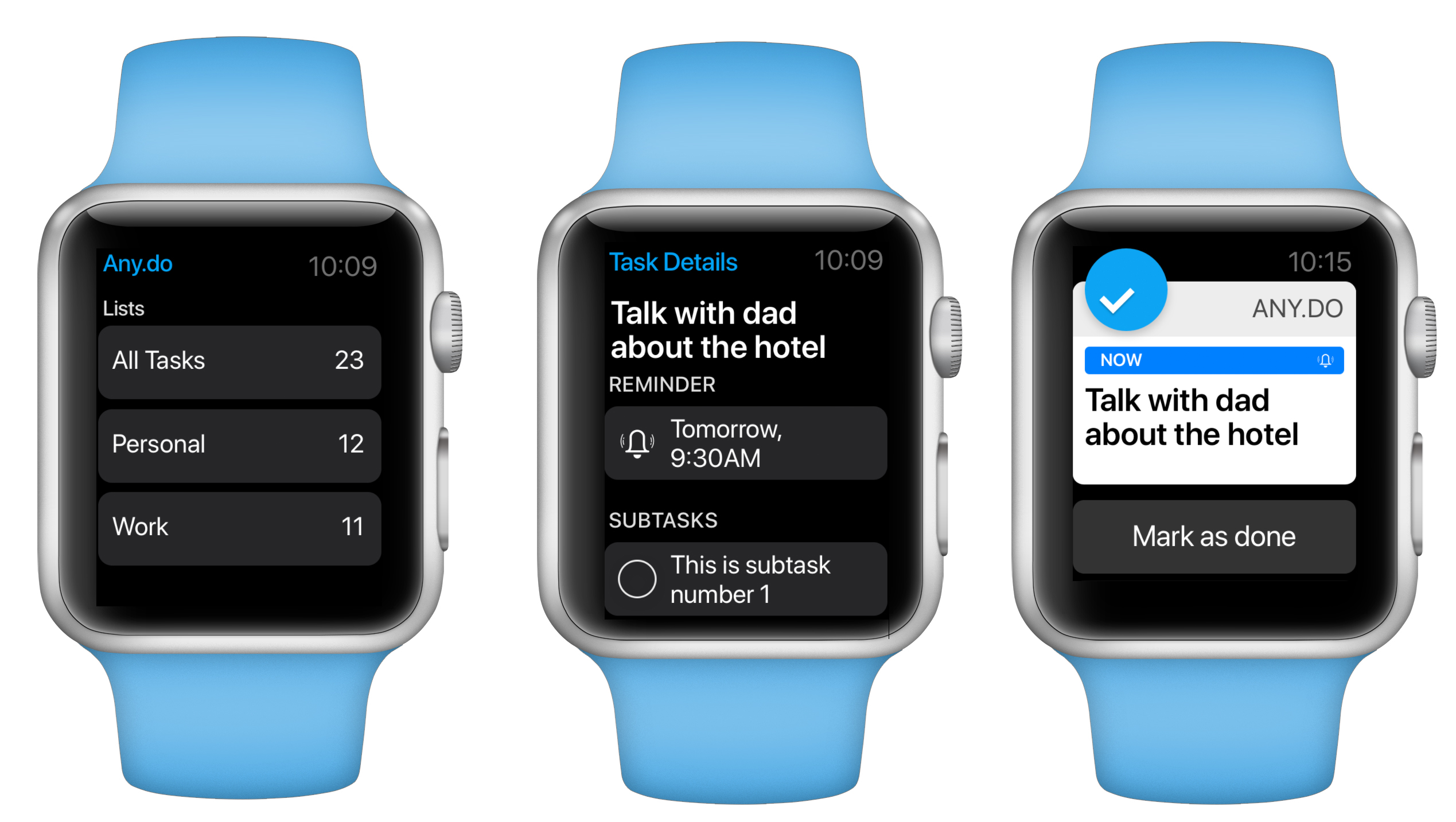 New Any do Apple Watch App Any do Blog